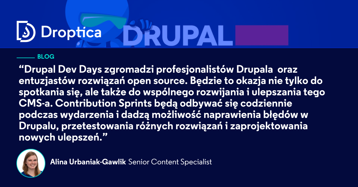 Drupal Developer Days Vienna - święto Drupala | Droptica